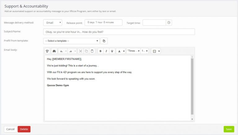 Creating your online training program - Quoox Knowledge Base