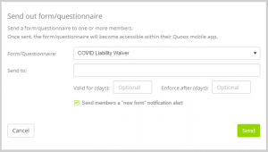 Setting up a form/questionnaire - Quoox Knowledge Base